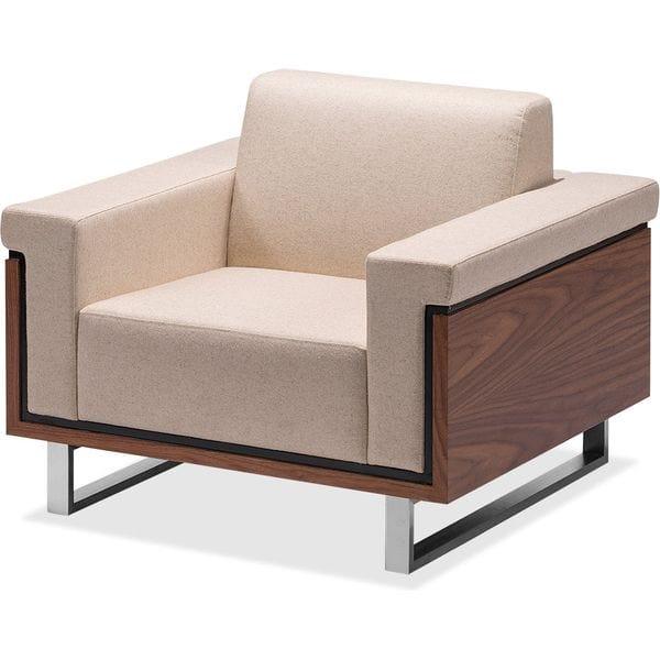 BSO-077 Office Sofa | 現代設計融合木飾面扶手與金屬腳辦公室梳化 – Brilliant SPACE
