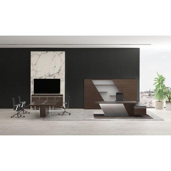 BSG Talent Executive Desk 大班木皮檯 | 新穎造型配優質實木皮面及多樣化配置 (可選 – Brilliant SPACE